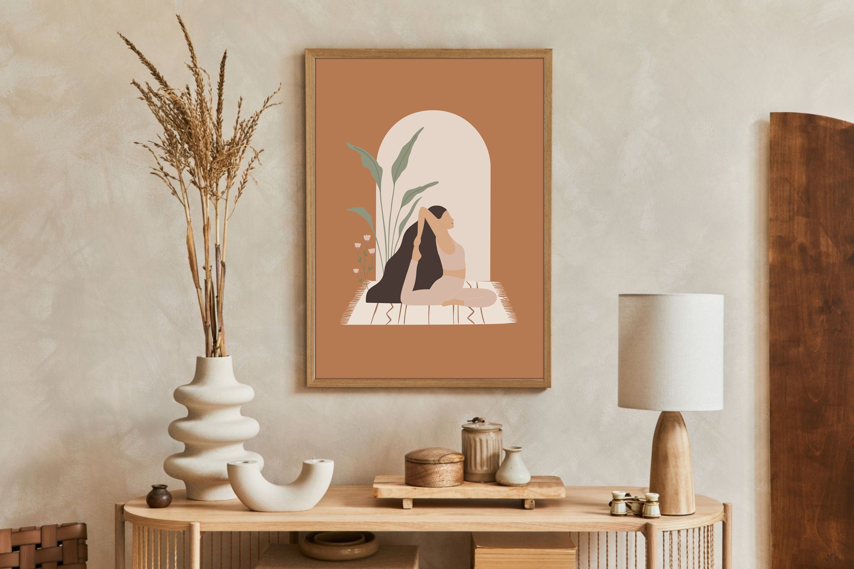One-legged King Pigeon Pose, Yoga Poses, Yoga Poster, Yoga Pose Poster ...