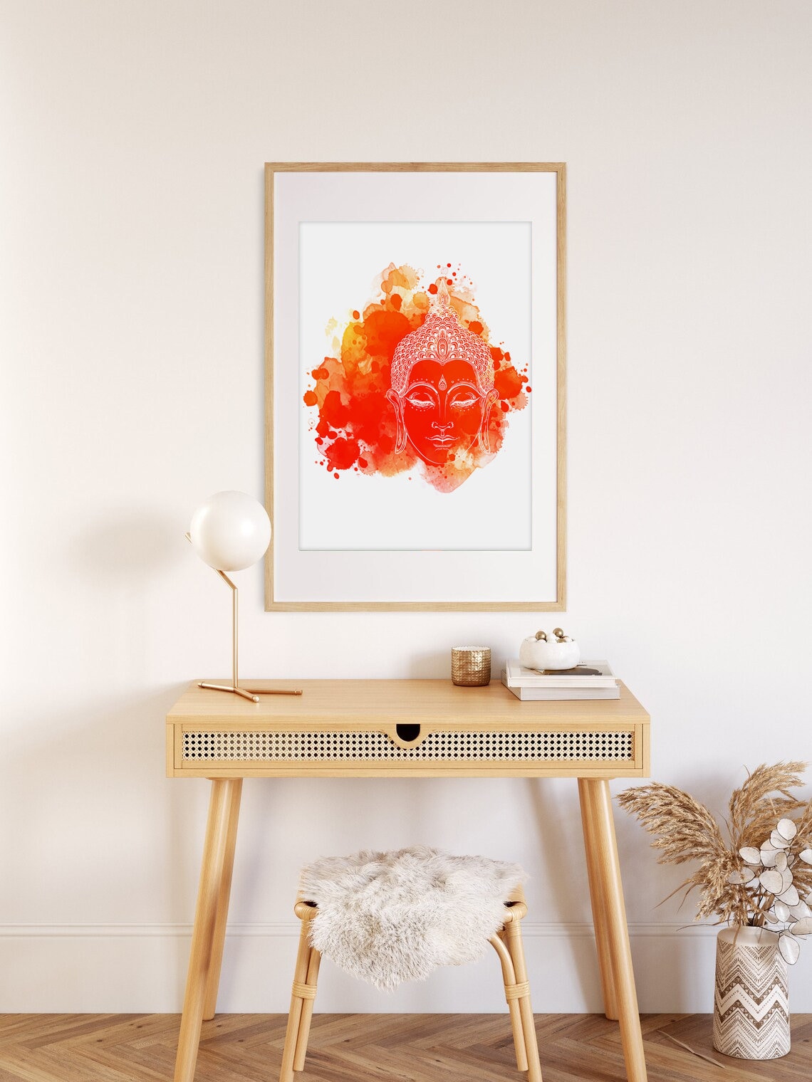 Watercolor Buddha Poster, Mindfulness Poster, Aura Poster, Yoga Poster ...