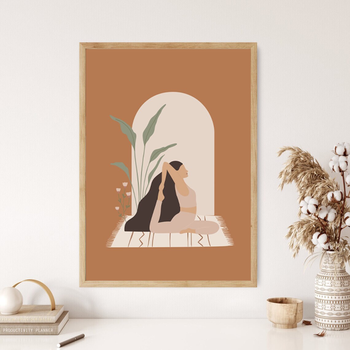 One-legged King Pigeon Pose, Yoga Poses, Yoga Poster, Yoga Pose Poster ...