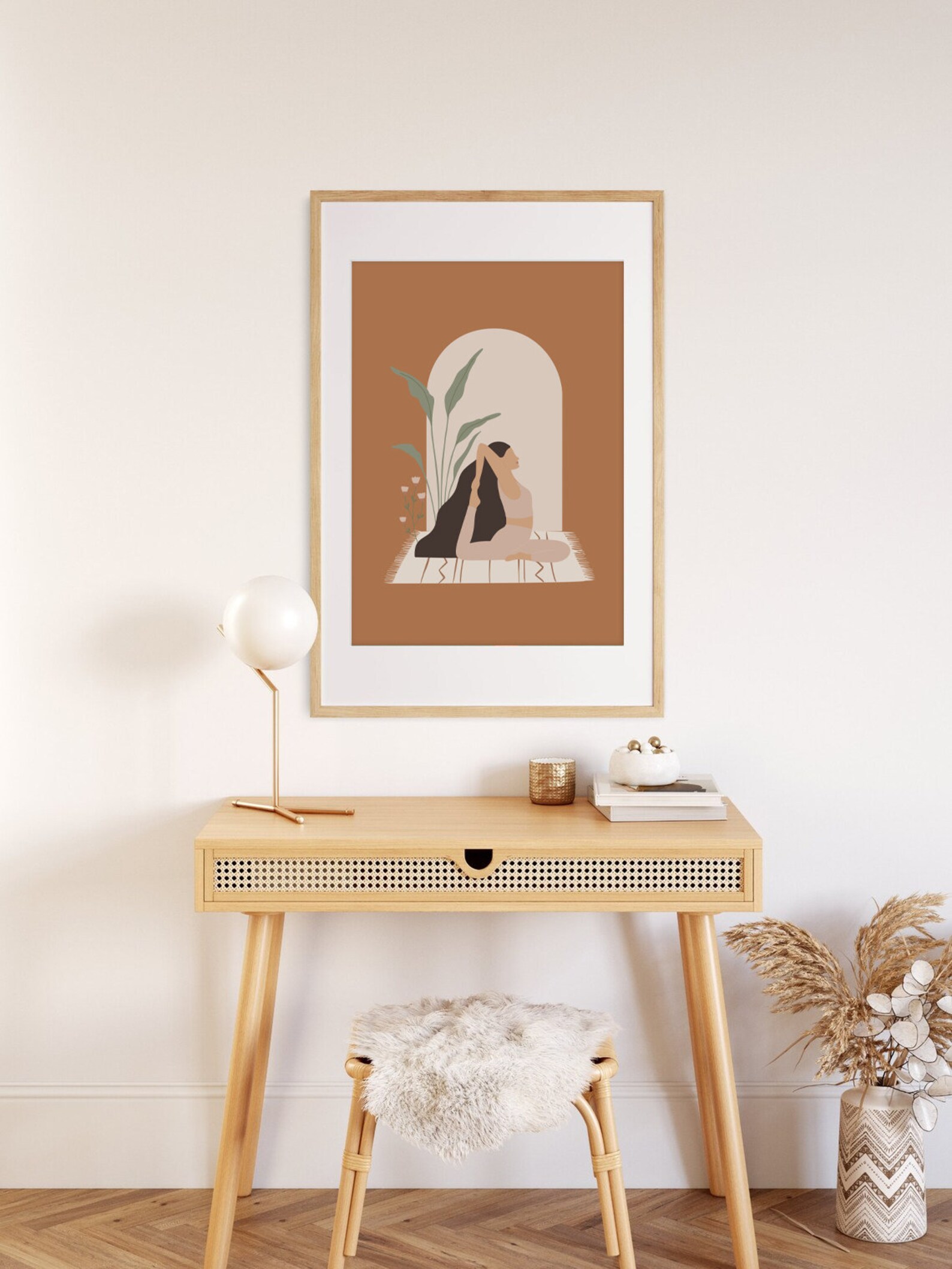 One-legged King Pigeon Pose, Yoga Poses, Yoga Poster, Yoga Pose Poster ...