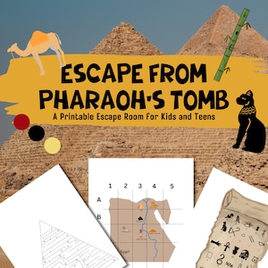 Escape From Pharaoh's Tomb: A Printable Ancient Egypt Escape Room for ...