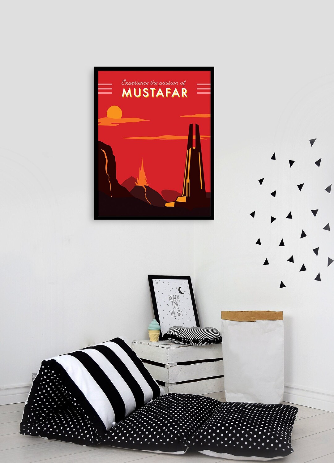 Mustafar Poster, Star Wars Bedroom Decor, Darth Vader Planet, Prequels ...
