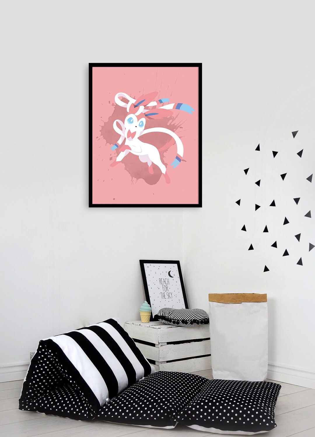 Sylveon Pokémon Poster Pokémon Fan Gift New Home Room Decor Kanto ...