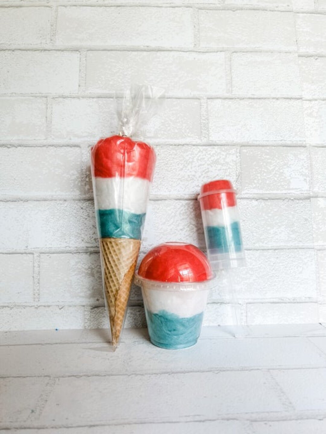 Push Pop Cotton Candy Party Favors - Gourmet Cotton Candy - July 4th ...