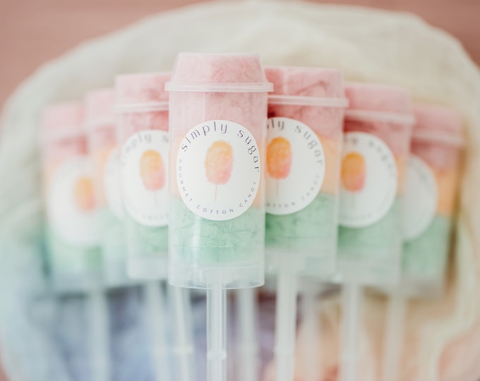 Push Pop Cotton Candy Party Favors Gourmet Cotton Candy Birthday Party ...