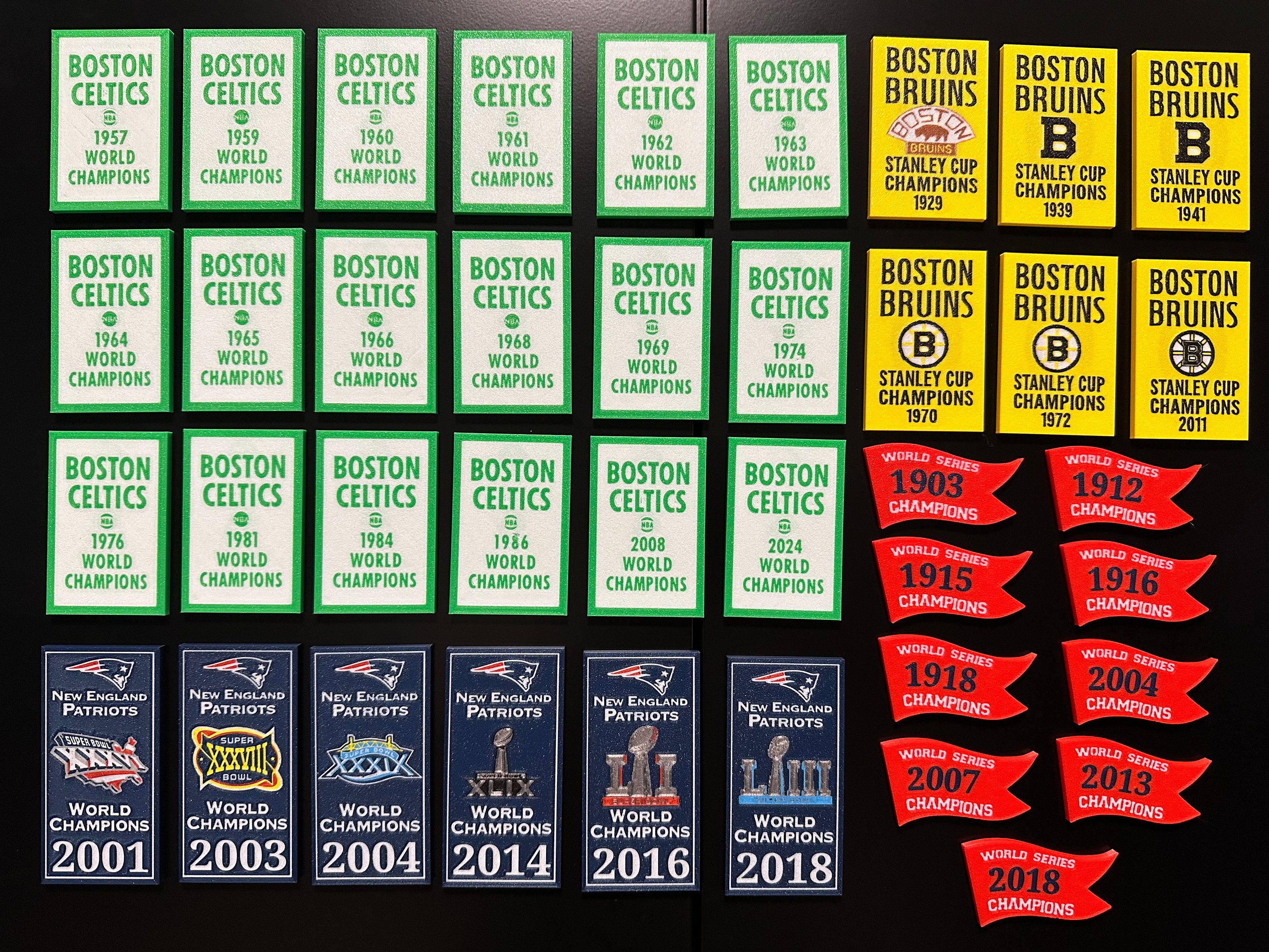 Boston Bruins Championship Banner Magnets - Etsy