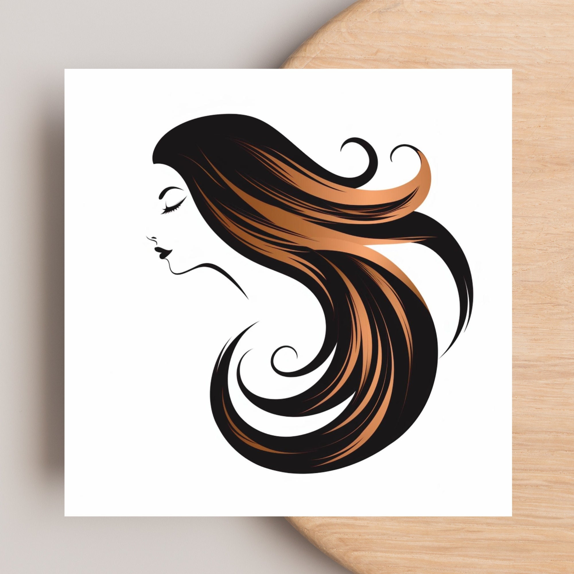 Hair Stylist Logo, Wig Logo, Hair Extensions Logo, Hair Logo Canva ...