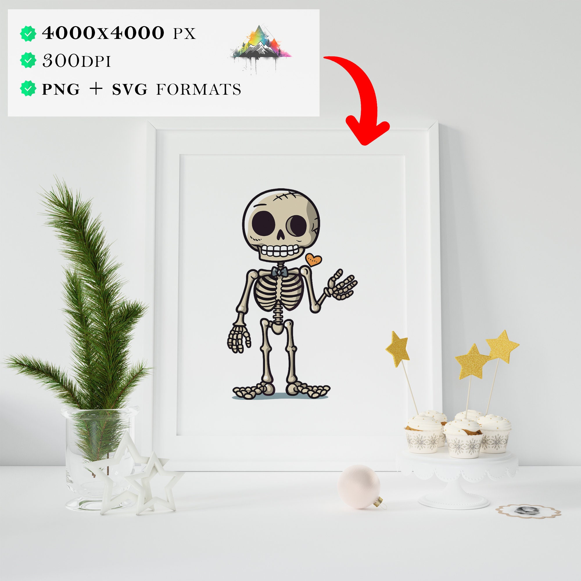 19 Skeleton Halloween Cute Cartoon Clipart, Spooky Skeleton Graphics ...