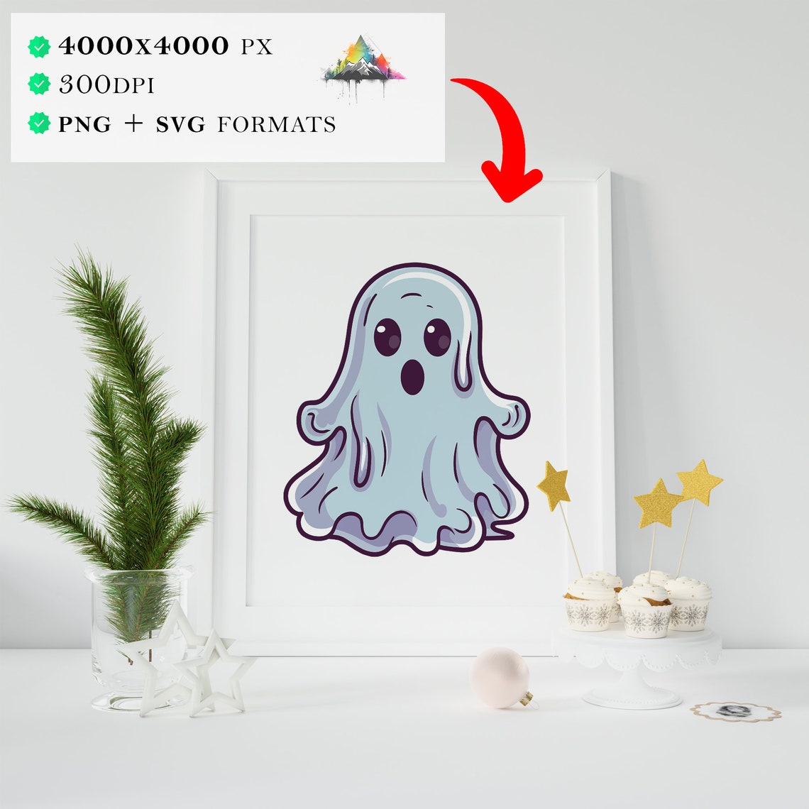 20 Cute Ghost Halloween Cartoon Clipart Bundle, Spooky Ghost Graphics ...