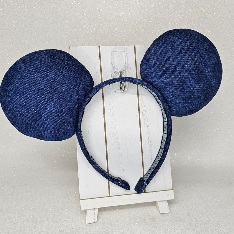 Mickey Mouse Ears Disney Headband Denim & Diamonds Inspired - Etsy