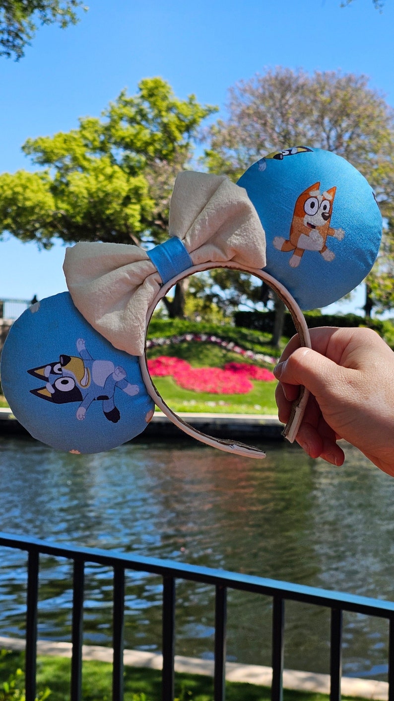 Mickey Mouse Ears Disney Headband Bluey Inspired Bluey and Bingo - Etsy