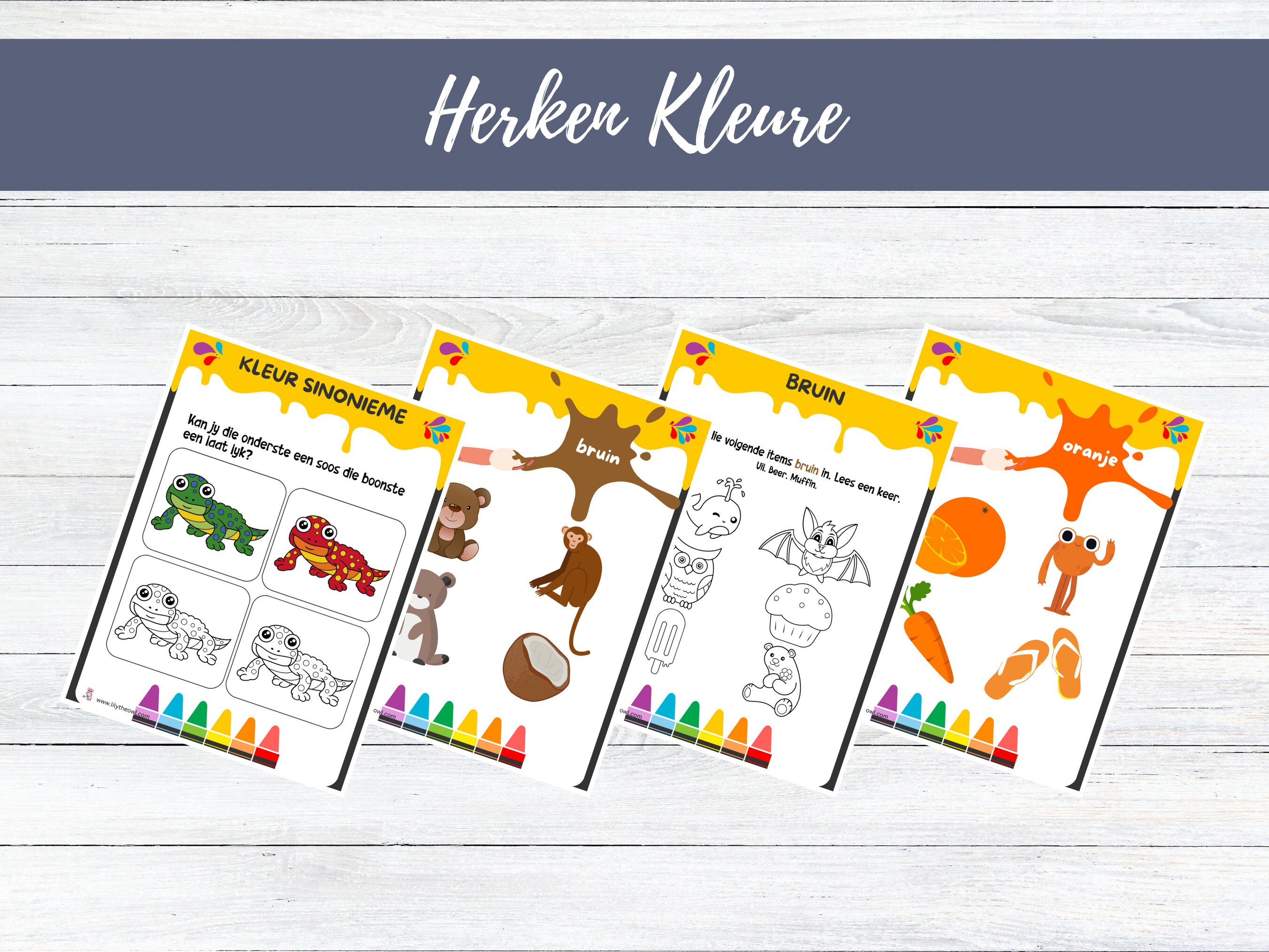 Leer My Kleure Afrikaanse Aktiwiteite Werkboek Vir Voorskool - Etsy