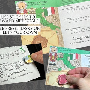 Piano Lesson Practice Incentive Program: Composer Explorer | Printable ...