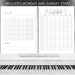 Piano Teacher Printable Planner - Minimalist - Etsy