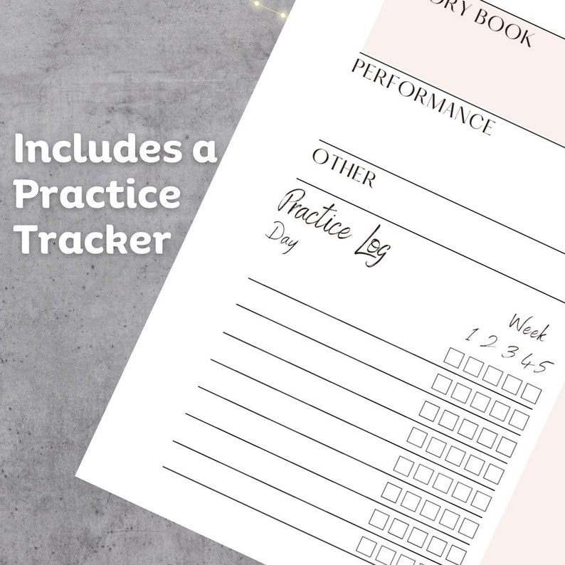 Monthly Piano Lesson Assignment Sheet, Printable, Editable Template ...