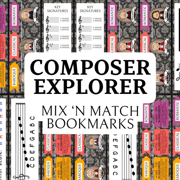 Music Bookmark - Etsy