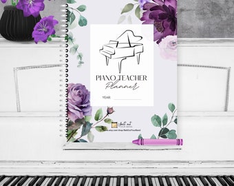 Piano Teacher Printable Planner Pups - Etsy