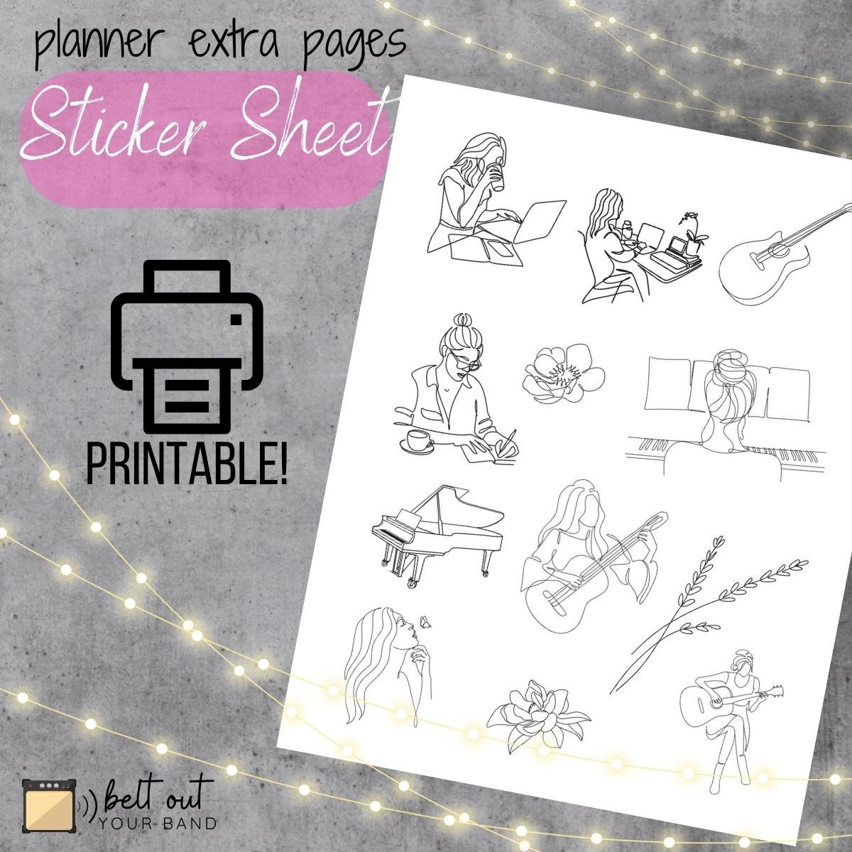 Printable Planner Extras Bundle: Reading Log, Practice Log, Listening ...