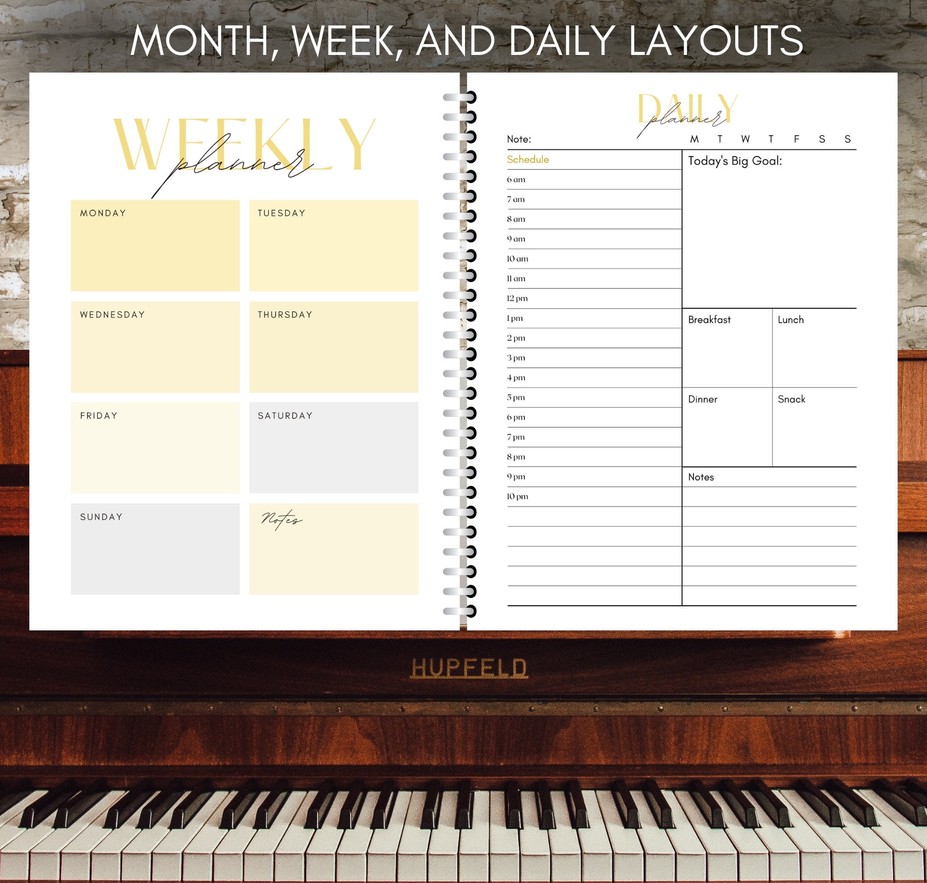 Piano Teacher Printable Planner - Etsy