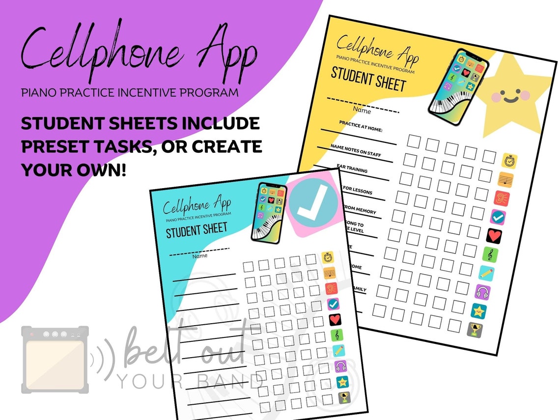 Piano Lesson Practice Incentive Program: Cellphone App | Educational ...