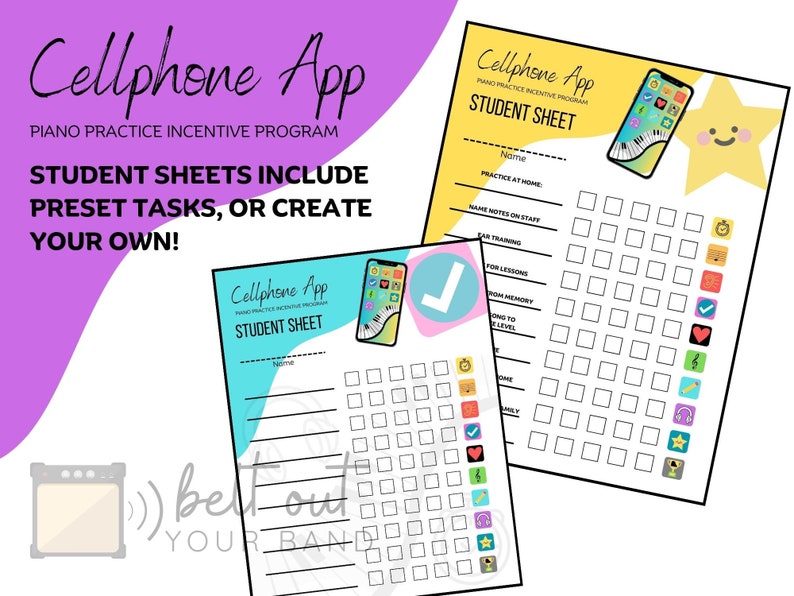 Piano Lesson Practice Incentive Program: Cellphone App | Educational ...