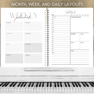 Piano Teacher Printable Planner - Pups - Etsy
