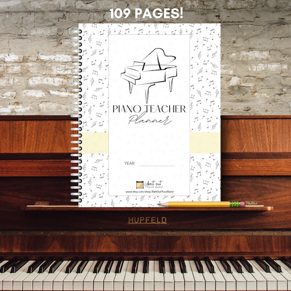 Piano Teacher Lesson Plan - Etsy