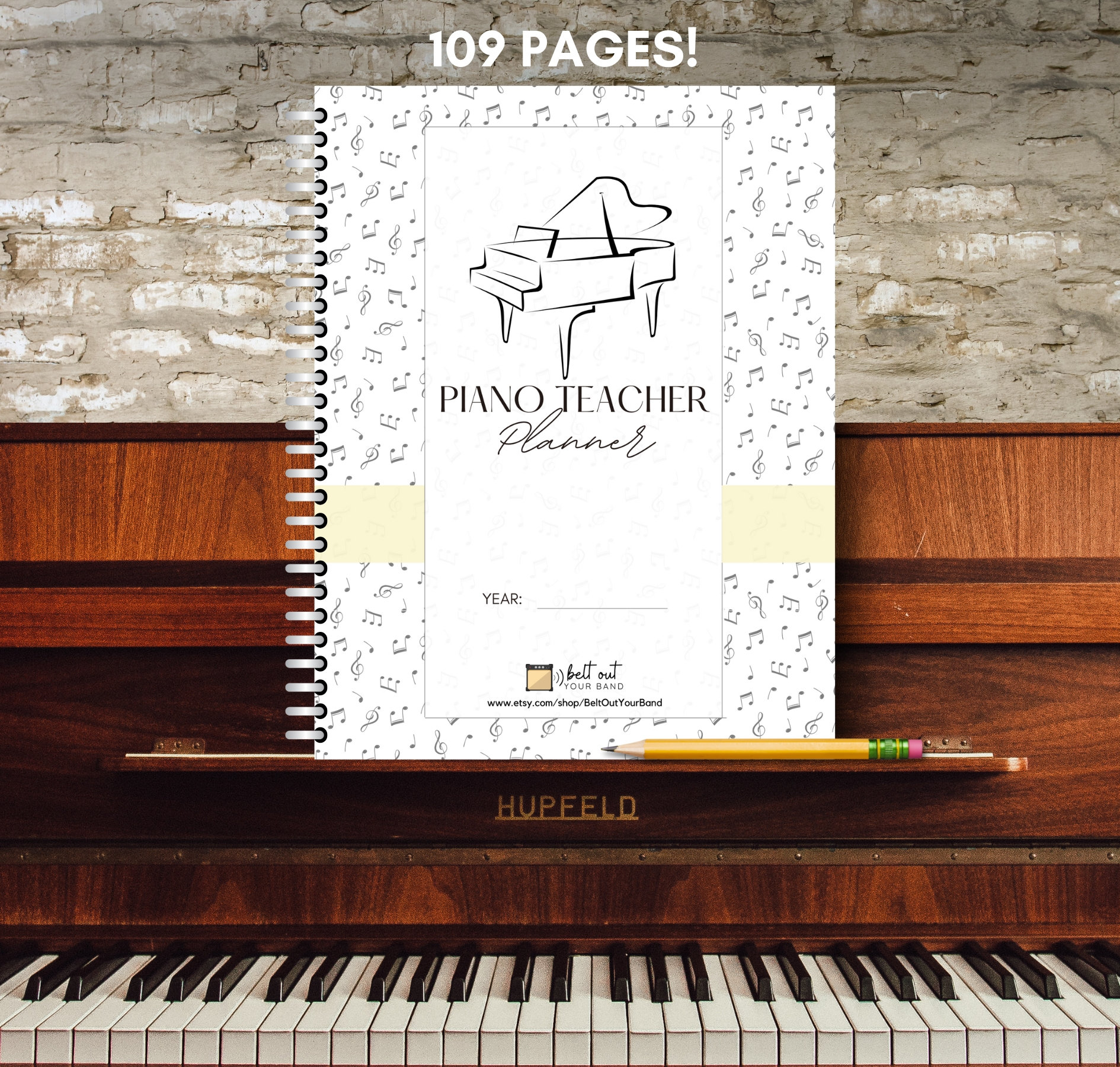 Piano Teacher Printable Planner - Etsy
