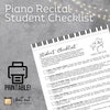 Printable CHRISTMAS Piano Recital Planner Fully Editable Canva Template ...