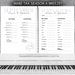 Piano Teacher Printable Planner - Minimalist - Etsy