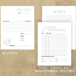 Piano Teacher Printable Planner - Pups - Etsy