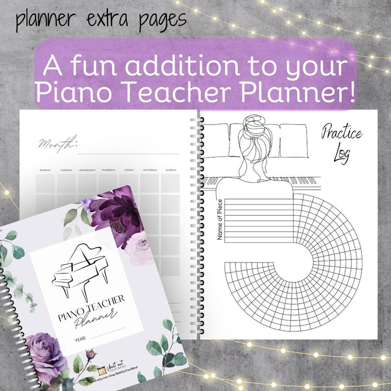Printable Piano Practice Log - Etsy