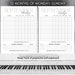 Piano Teacher Printable Planner - Minimalist - Etsy
