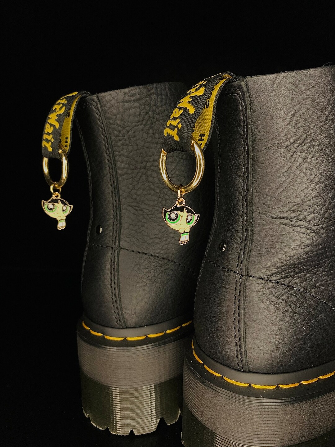 The Powerpuff Girls SHOES CHARM gold Super Girl Shoe - Etsy