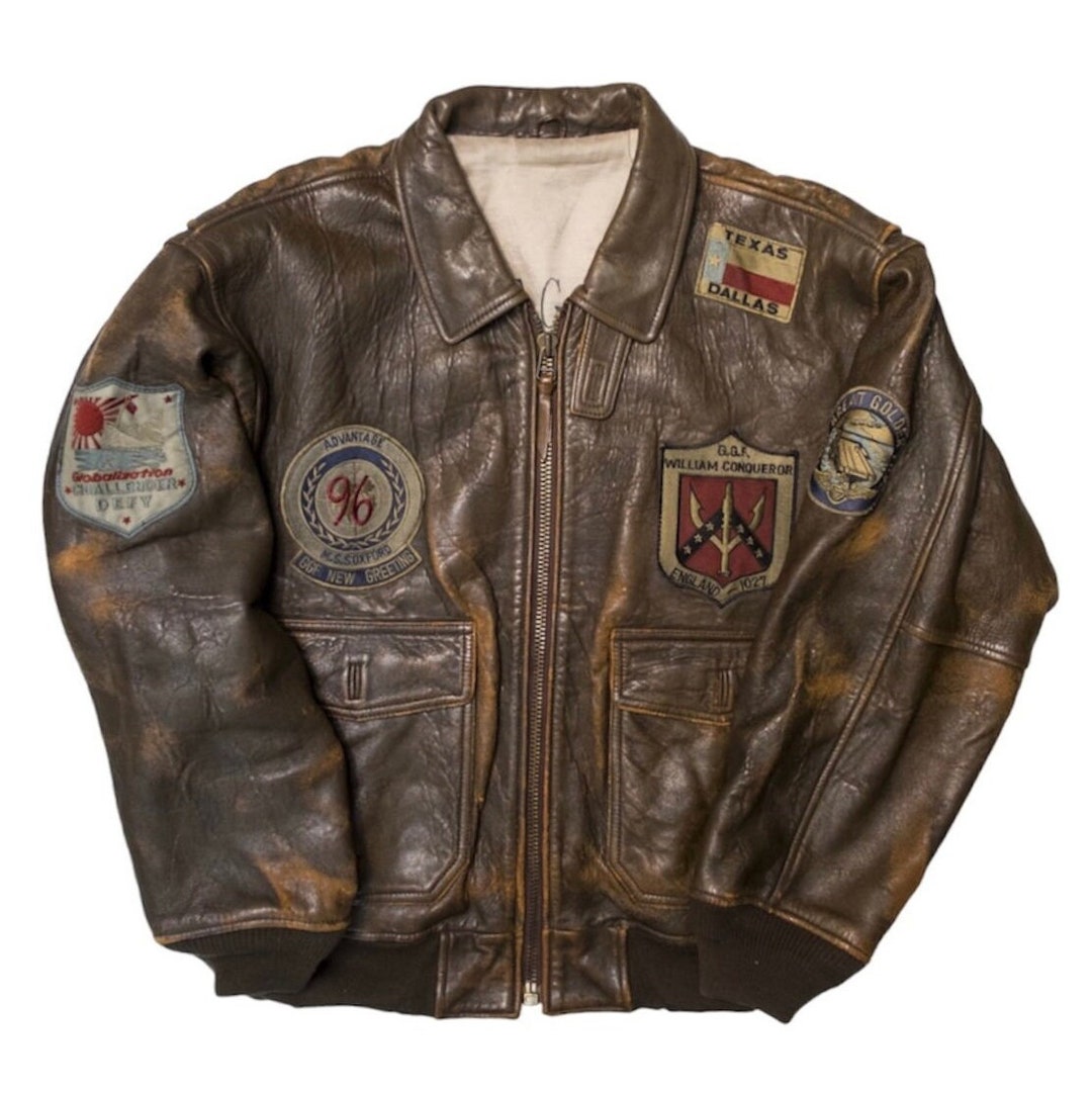 80s Top Gun Military Bomber Jacket Vintage Style Streetwear - Etsy