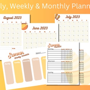 2023 Kids Summer Planner, Summer Activities, Calendars, Chore Charts ...