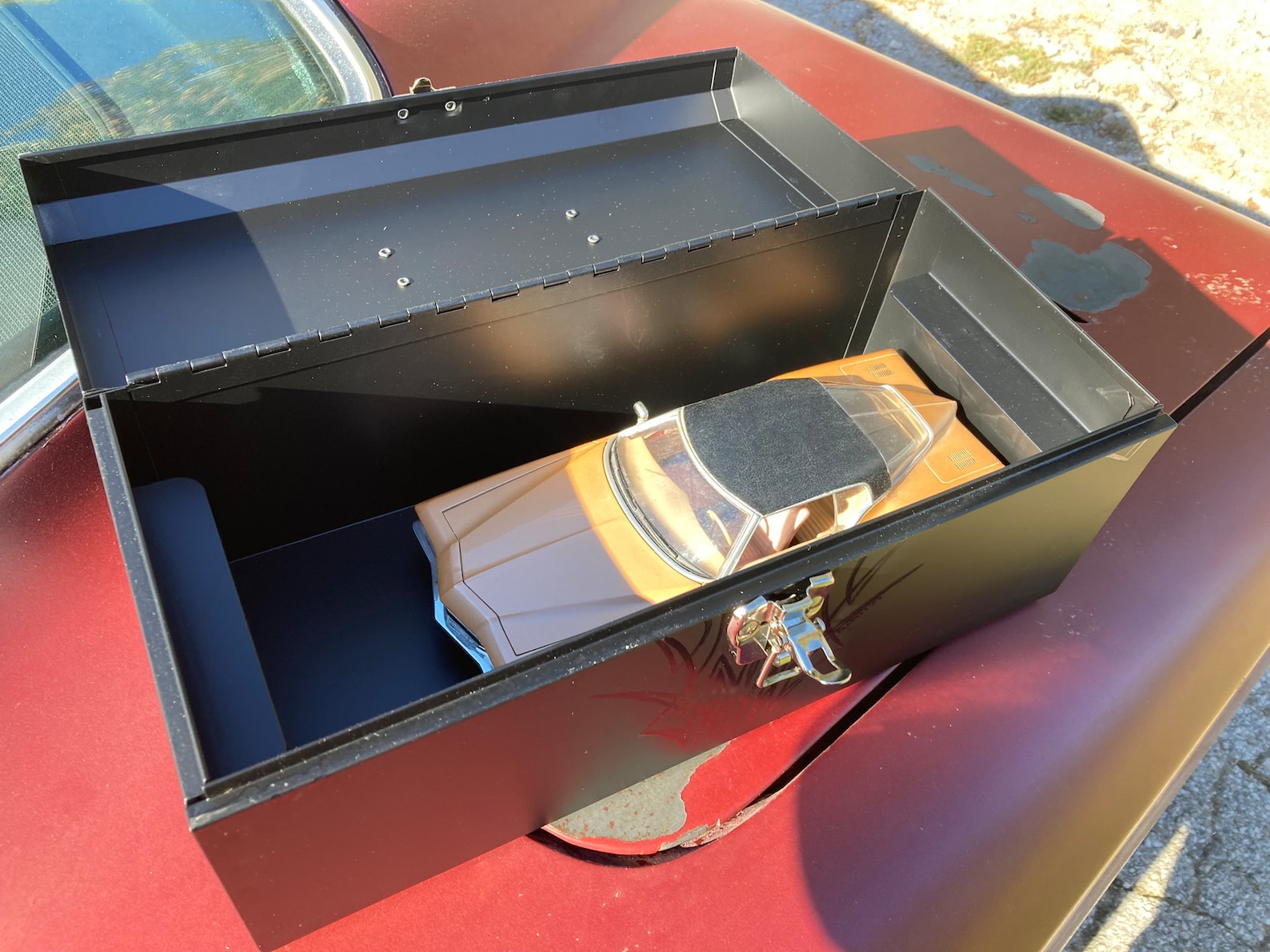 Blue Pinstripe Toolbox Hotrod Rockabilly - Etsy