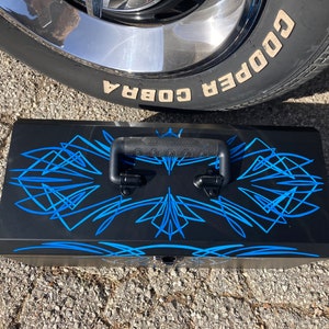 Blue Pinstripe Toolbox Hotrod Rockabilly - Etsy