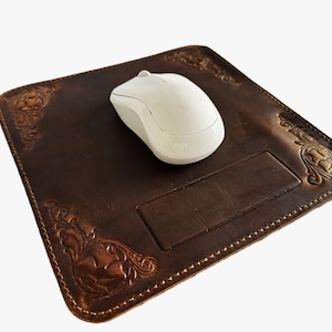 Genuine Full Leather Case Handmade Soft Mouse Pad Luxury Handcrafted ...
