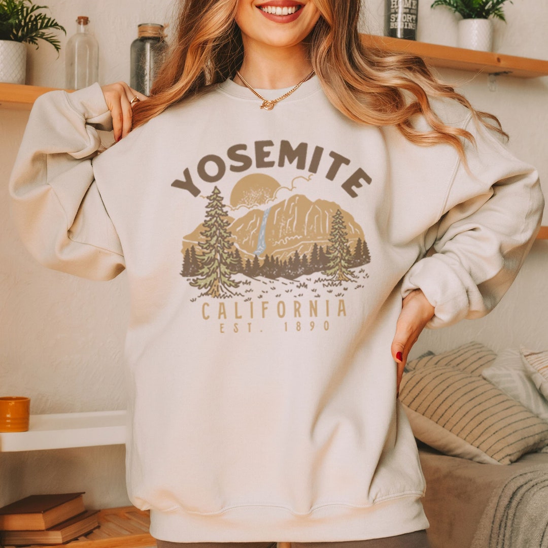 Yosemite Sweatshirt, California National Park Vintage Sweater, Trip ...