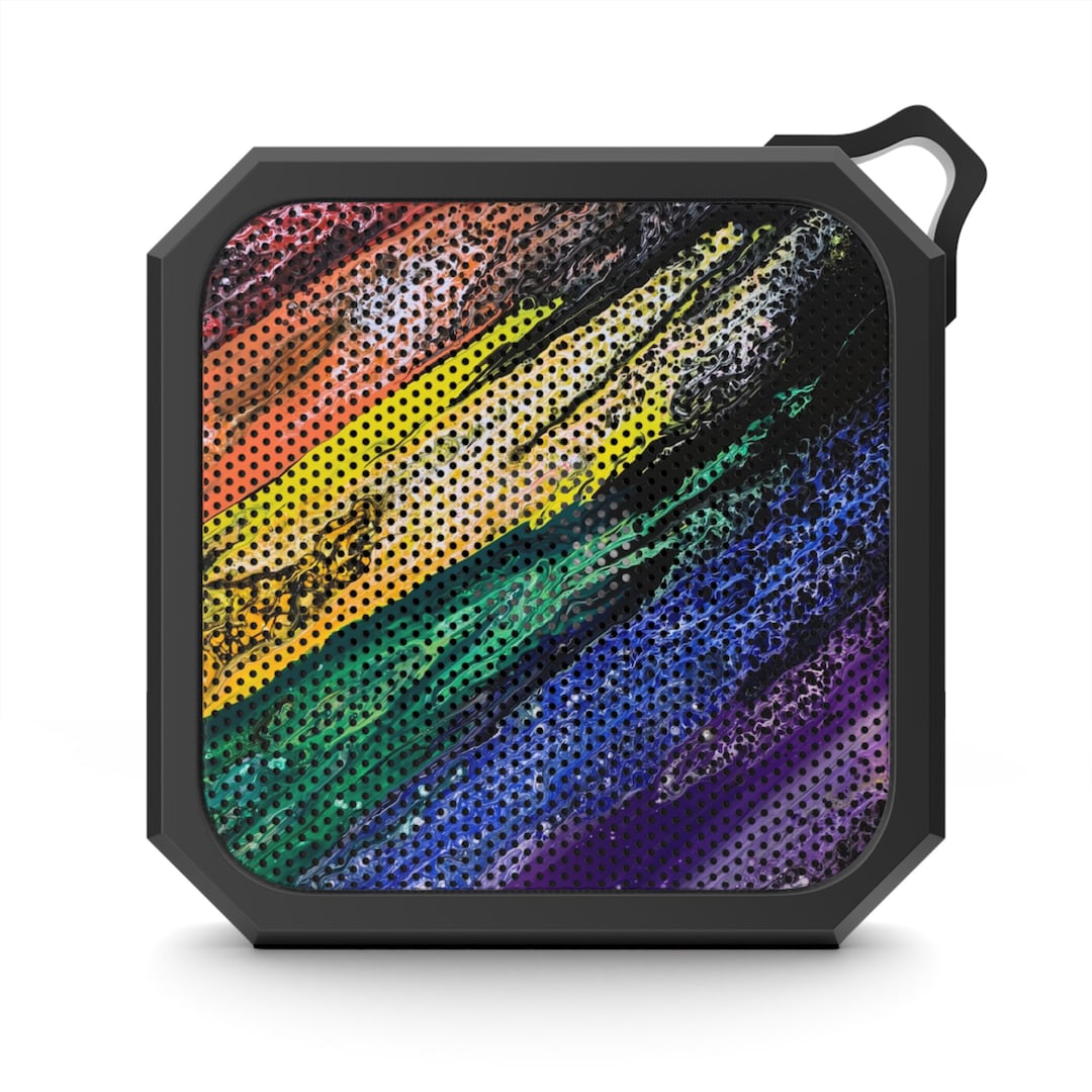 Bluetooth Speaker, Fluid Rainbow Design - Outdoor Portable Wireless ...