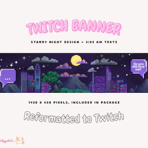 Set of 3 Starry Night Sky Animated Discord & Twitch Profile Banner - 3: ...
