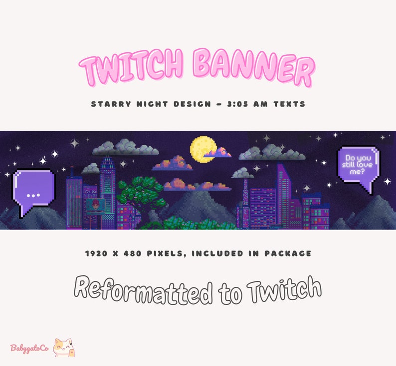 Set of 3 Starry Night Sky Animated Discord & Twitch Profile Banner - 3: ...