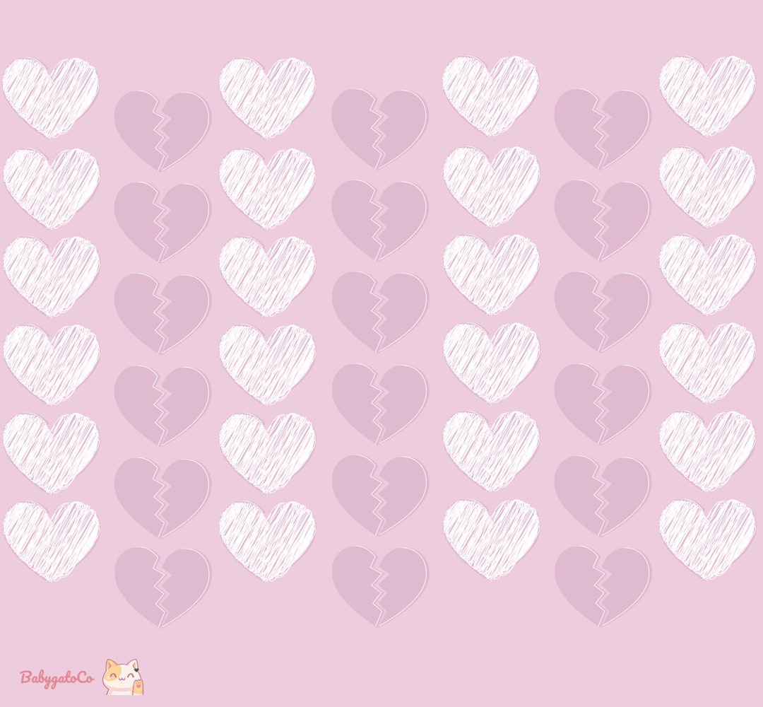 Set of 3 Animated Pink and White Hearts Discord & Twitch Profile Banner ...