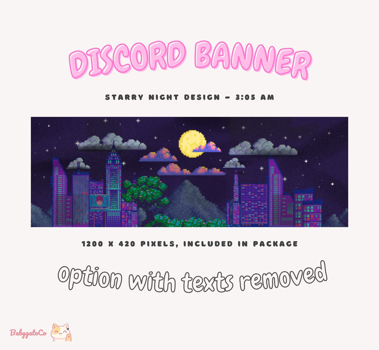 Set of 3 Starry Night Sky Animated Discord & Twitch Profile Banner - 3: ...