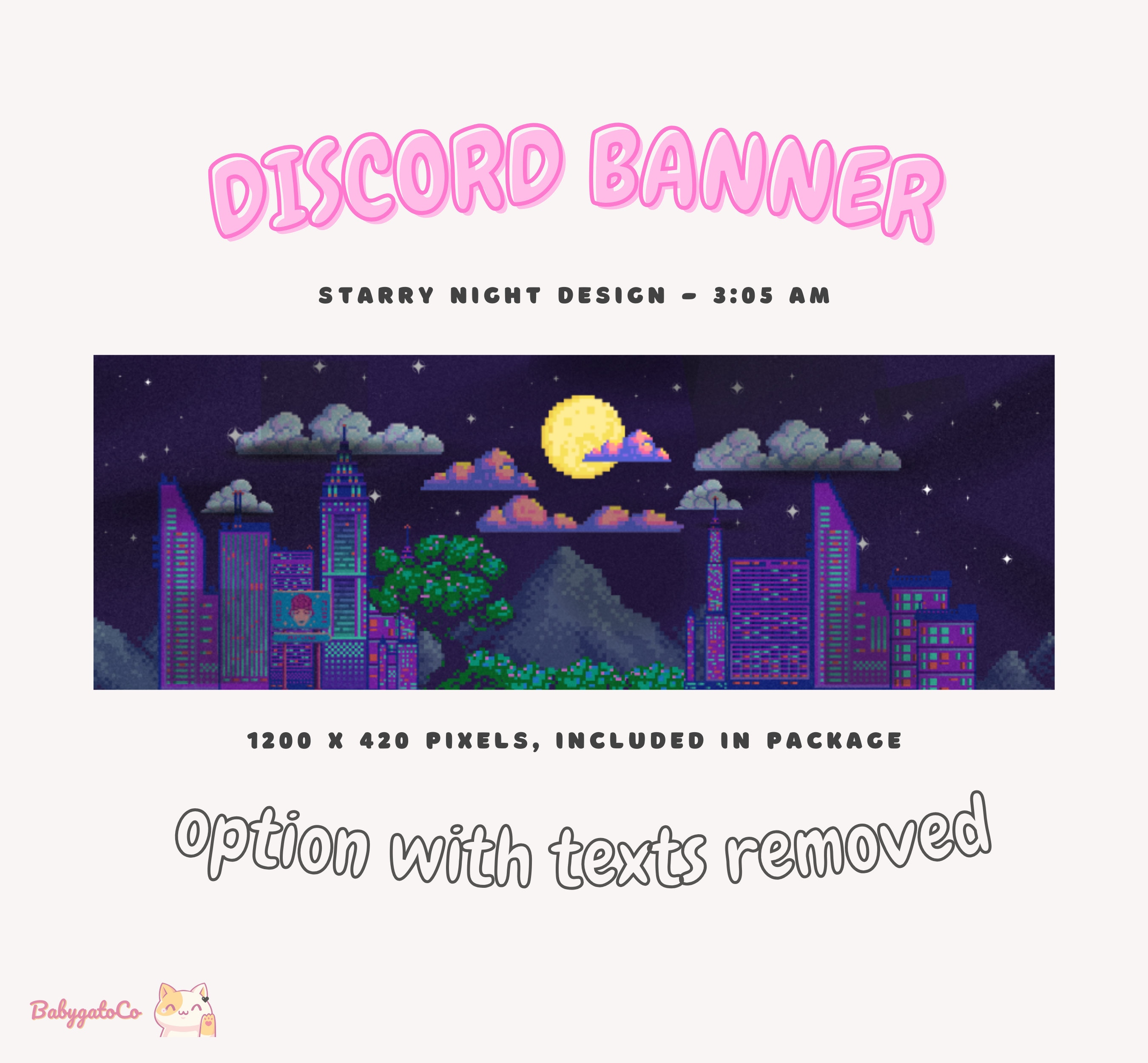 Set of 3 Starry Night Sky Animated Discord & Twitch Profile Banner - 3: ...