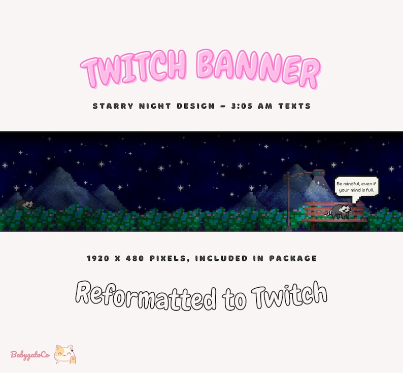 Set of 2 Motivational Animated Pixel Discord & Twitch Profile Banner ...