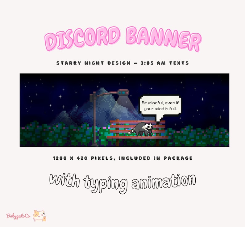 Set of 2 Motivational Animated Pixel Discord & Twitch Profile Banner ...