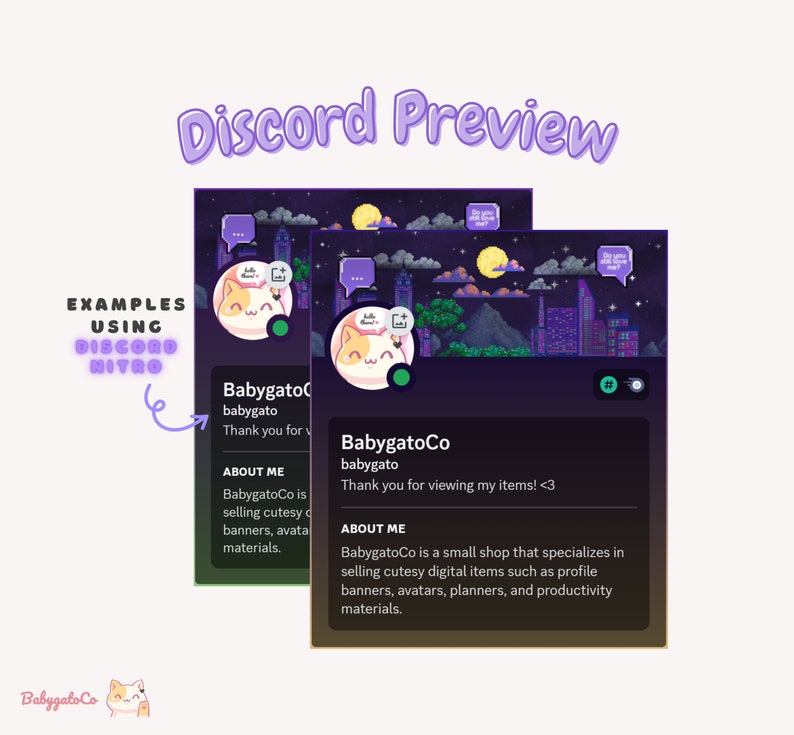 Set of 3 Starry Night Sky Animated Discord & Twitch Profile Banner - 3: ...