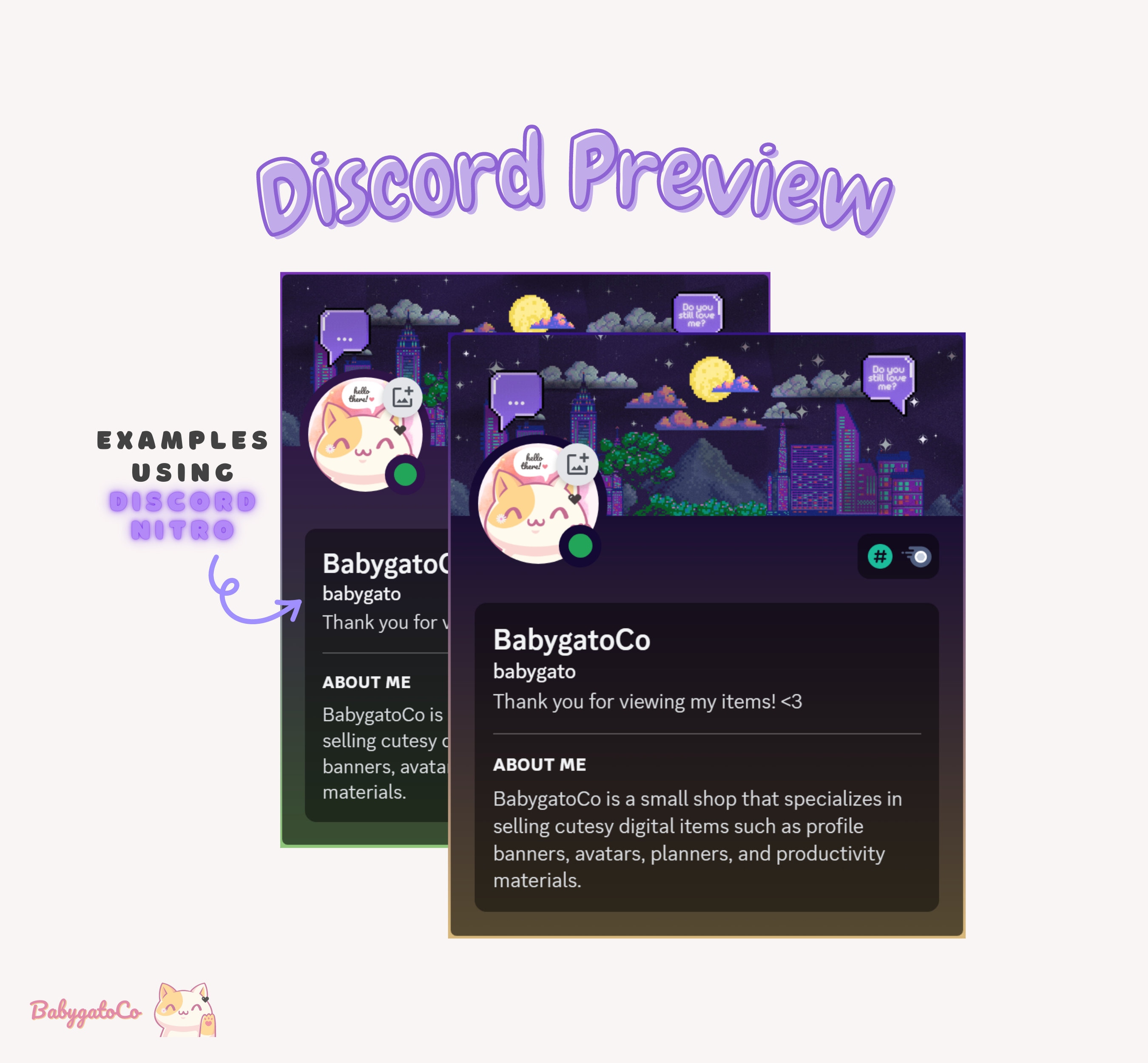 Set of 3 Starry Night Sky Animated Discord & Twitch Profile Banner - 3: ...